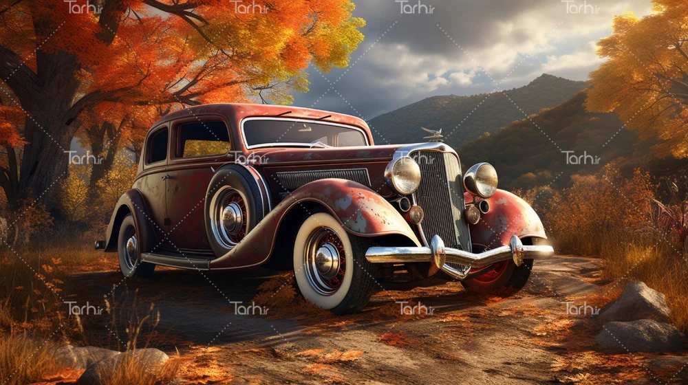 عکس با کیفیت ماشین در پاییز کد فایل 3408652 | طرح دات آی آر